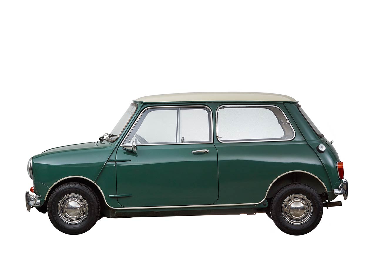 mini cooper side view